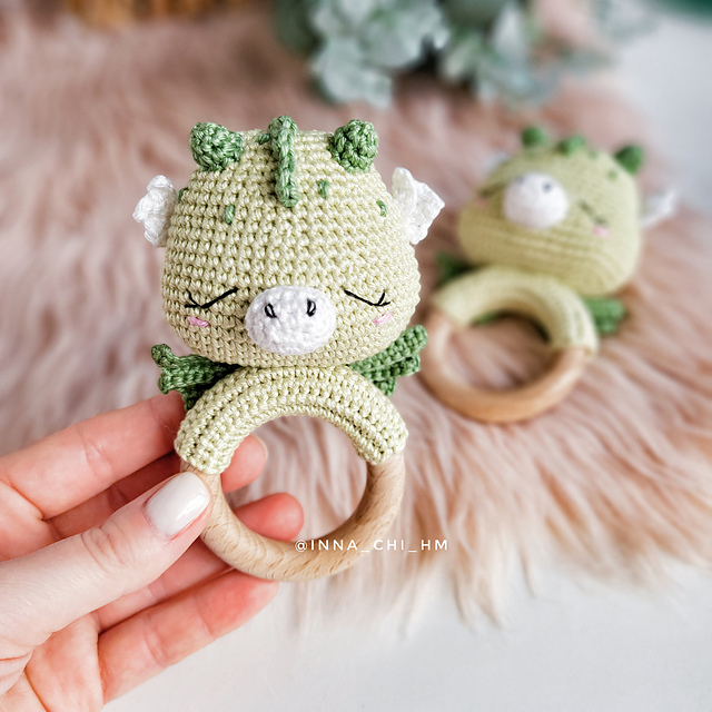 Ravelry: Dragon rattle pattern by Inna Chybinova