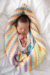 Ravelry: Farfafarf's V stitch baby blanket for Theo