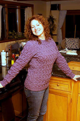 Ravelry: Shadow Cables Pullover pattern by Patons