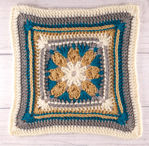Ravelry: Parchment Flower Square pattern by Fiber Flux / Jennifer Dickerson