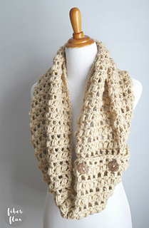 Ravelry: Quick Gift Button Scarf pattern by Fiber Flux / Jennifer Dickerson