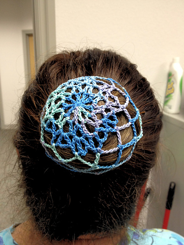 Ravelry: Ballet Lace Crochet Hair Accessory - Bun Cover pattern by ...