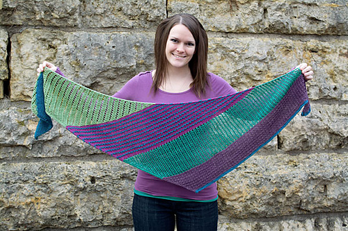 Ravelry: Quintet Shawl pattern by Amy Loberg (FiberWild!)
