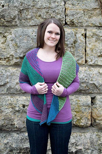 Ravelry: Quintet Shawl pattern by Amy Loberg (FiberWild!)