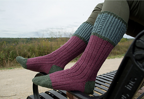 Ravelry: Scottish Heather Sock pattern by Amy Loberg (FiberWild!)