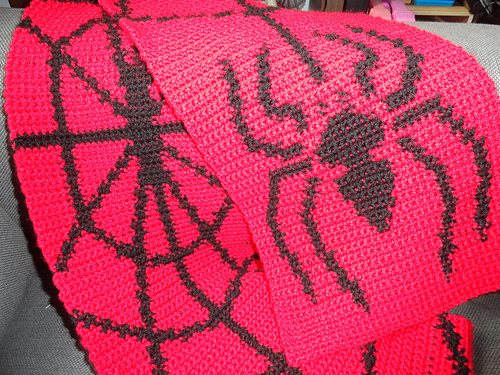 Ravelry: Spider and Web Scarf pattern by Fiona McGow