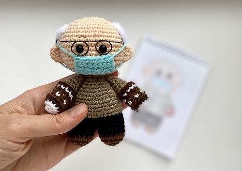 Ravelry: Bernie Sanders Mittens Doll pattern by Julia Kor