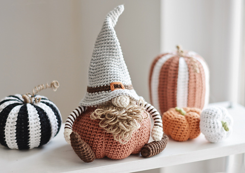 Ravelry: Halloween Pumpkin Gnome & Spider pattern by Mareeva Olga
