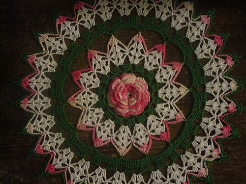 Ravelry: Rhapsody Rose Doily pattern by Elizabeth Ann White