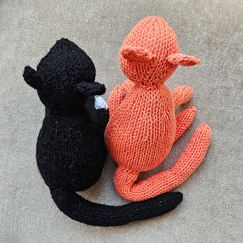 Ravelry: Knitted Cats pattern by Fitting in Knitting