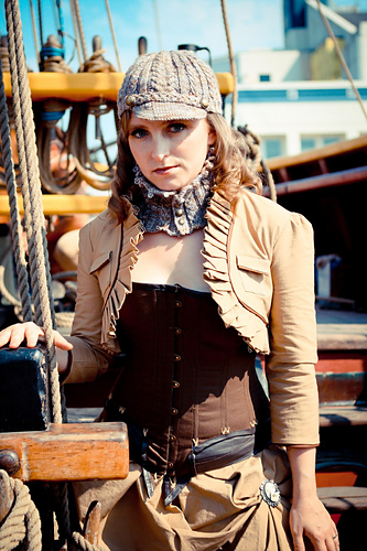 Ravelry: The Master and Commander Cap & Cowl pattern by Aimee Skeers