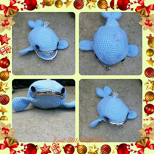 Ravelry: Whale Coin Purse pattern by Laura Sutcliffe