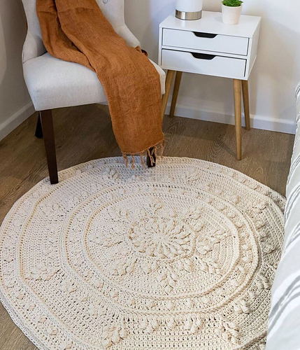Ravelry: Oasis and Extension Floor Rug pattern by Periwinkle Crochet