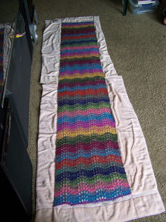 Ravelry: FlutePrayer's Heather's Wave Scarf