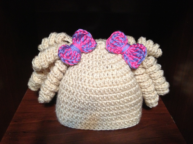 Ravelry: Curly Q's Pigtails Hat pattern by Forever Worth Crochet