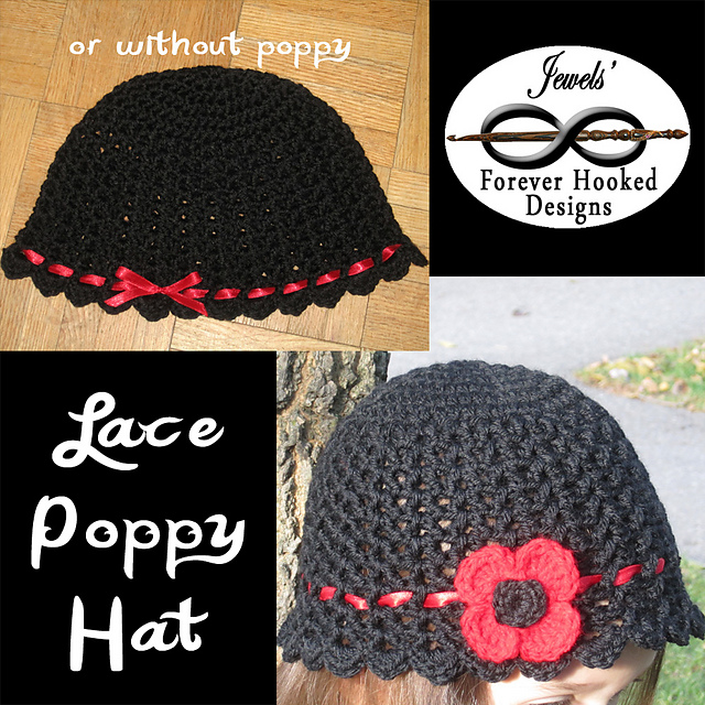 Ravelry: Lacy Poppy Hat pattern by Jewels' Forever Hooked Designs