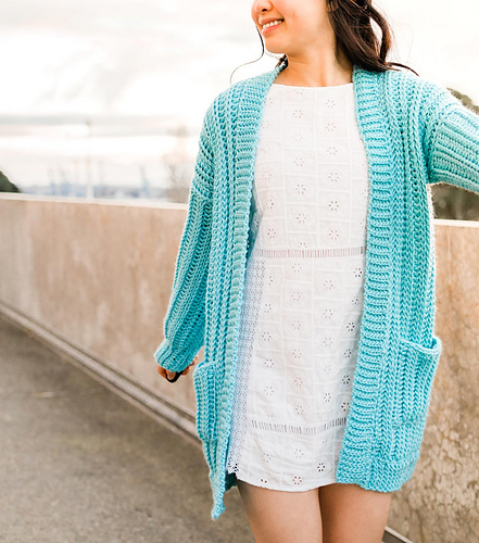 Ravelry: Palermo Ribbed Cardigan pattern by Grace Forthefrills