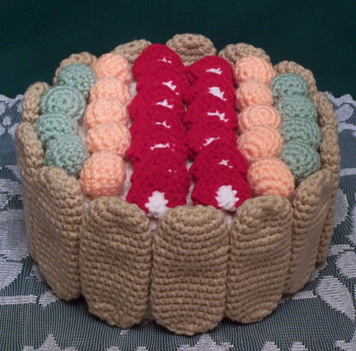 Ravelry: Lady Finger Fruit Treasure Cake pattern by Deborah Ross