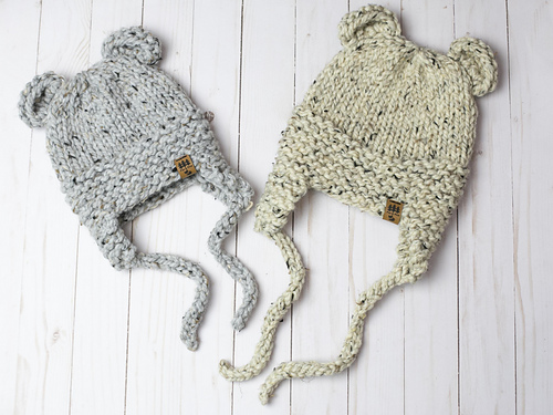 Ravelry: Bear Ears Trapper Hat Toque pattern by Tara Marie