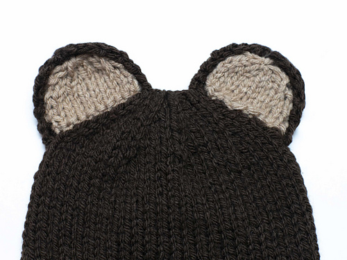 Ravelry: Bear Ears Hat 2 Tone pattern by Tara Marie