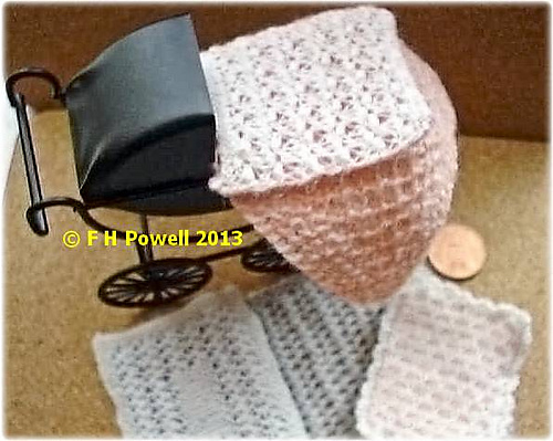 Ravelry: 1:12th scale Pram covers pattern by Frances Powell