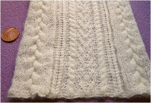 Ravelry: 1:12th scale Chunky Aran throw pattern by Frances Powell