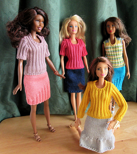 Ravelry: 1:6th scale Ladies skirts and jumpers - patterns