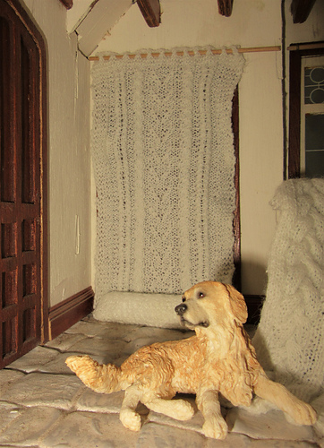Ravelry: 1:12th scale Aran door set pattern by Frances Powell