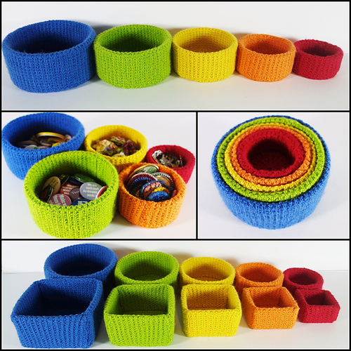 Ravelry: Round Nesting Boxes pattern by Frankie Brown