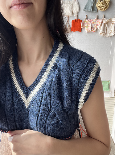 Ravelry: Campus Cable V Neck Sweater Vest pattern by Friday Knits