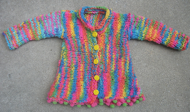 Ravelry: Child's Sideways Easy A-line Coat pattern by Kelly Mac