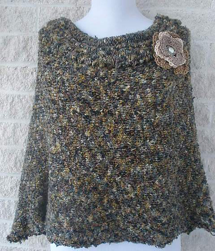 Ravelry: Easy Sideways A-line Cape/ Skirt pattern by Kelly Mac