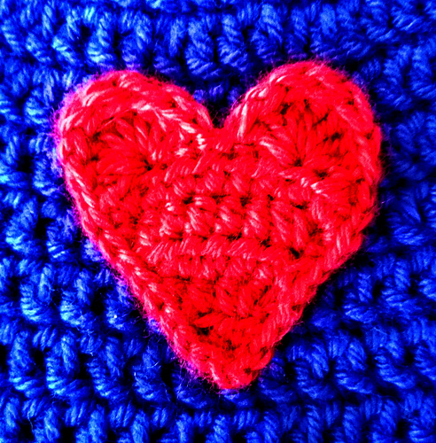 Ravelry: Heart Applique pattern by Ellen Aria