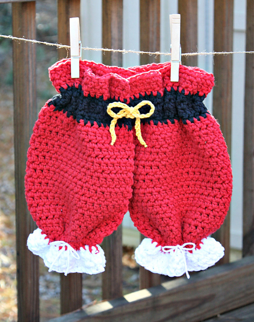 Ravelry: Santa Dishcloth Britches pattern by Sheri Goad