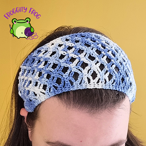 Ravelry: Diamond Lattice Head Band pattern by Froggity Frog
