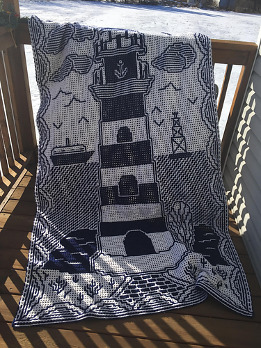 Ravelry: Lighthouse Afghan Reboot LFC pattern by Lissa Conley Designs, LLC