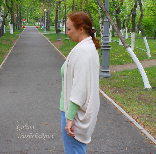 Ravelry: White Cloud Shrug pattern by Galina Teushchakova