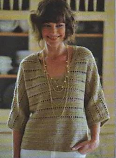 Ravelry: Horizontal pattern batwing sweater pattern by hachette