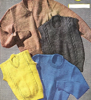 Ravelry: Boys' Pullovers pattern by Marriner Yarns