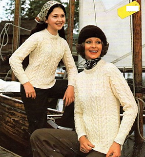 Ravelry: Aran sweater for Mother and Daughter pattern by Lister Lee Target
