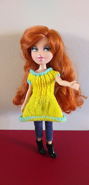 Ravelry: Bratz #062 Yellow dress with green edges pattern by ...