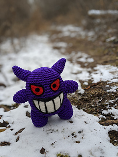 Ravelry: Gengar Amigurumi pattern by Lindsay Hoffman