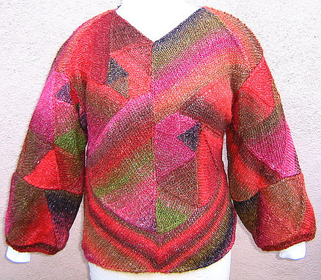 Ravelry: Triangle Tango Pullover pattern by Colleen Davis