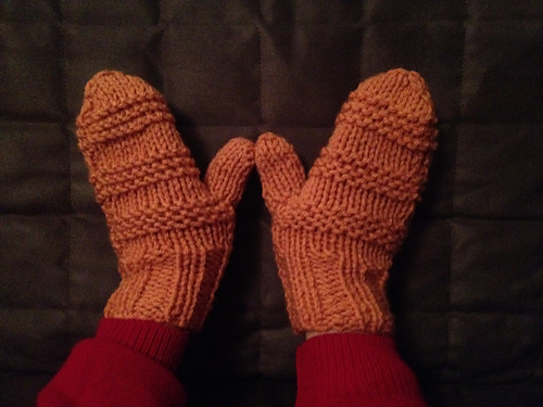 Ravelry: Easy Beginners Mittens- Flat Knitting! pattern by George O