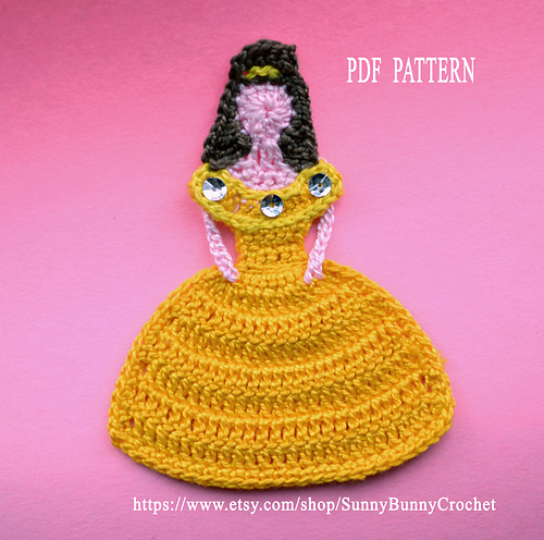 Ravelry: Princess Belle Crochet Applique pattern by Anna caron