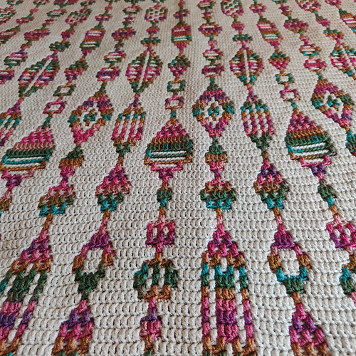 Ravelry: Shimmer Mosaic Afghan pattern by Abi McIntyre