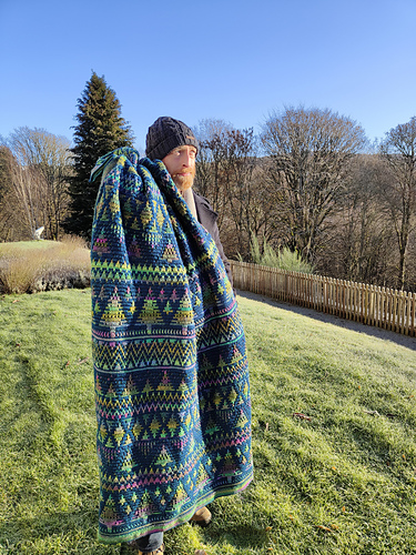 Ravelry: Sholach Mosaic Afghan pattern by Abi McIntyre