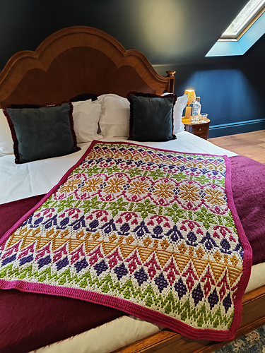 Ravelry: Botanica Mosaic Afghan pattern by Abi McIntyre