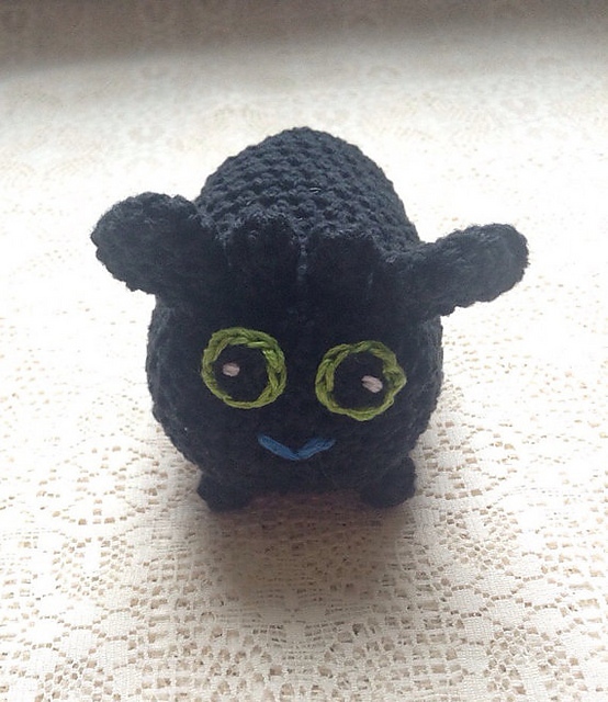 Ravelry: Toothless Tsum Tsum pattern by Gianna Lee