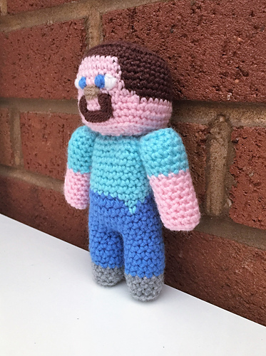 Ravelry: Minecraft Steve Doll pattern by Teenie Crochets